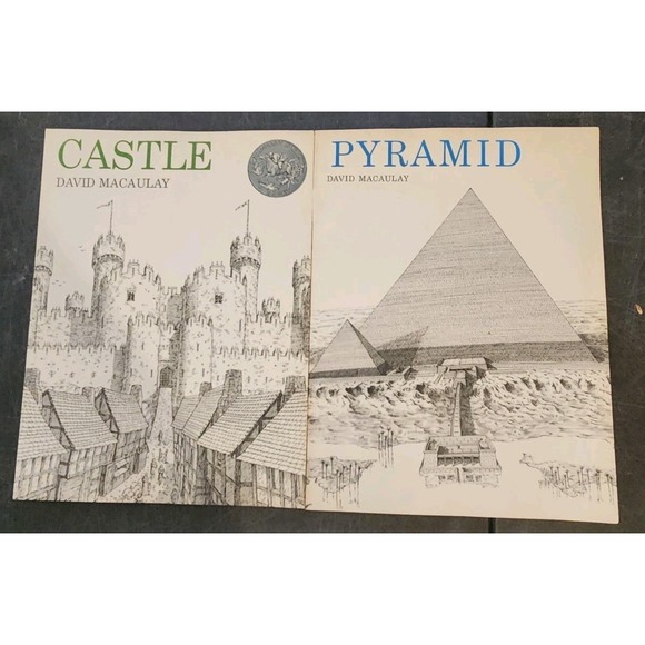 Accents | Lot Of 2 David Macaulay Castle Pyramid Paperbacks | Poshmark